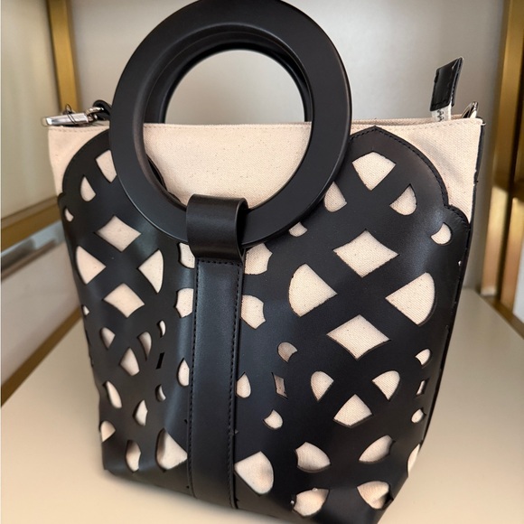 Chico's | Bags | Black And Cream Designer Womens Bag | Poshmark